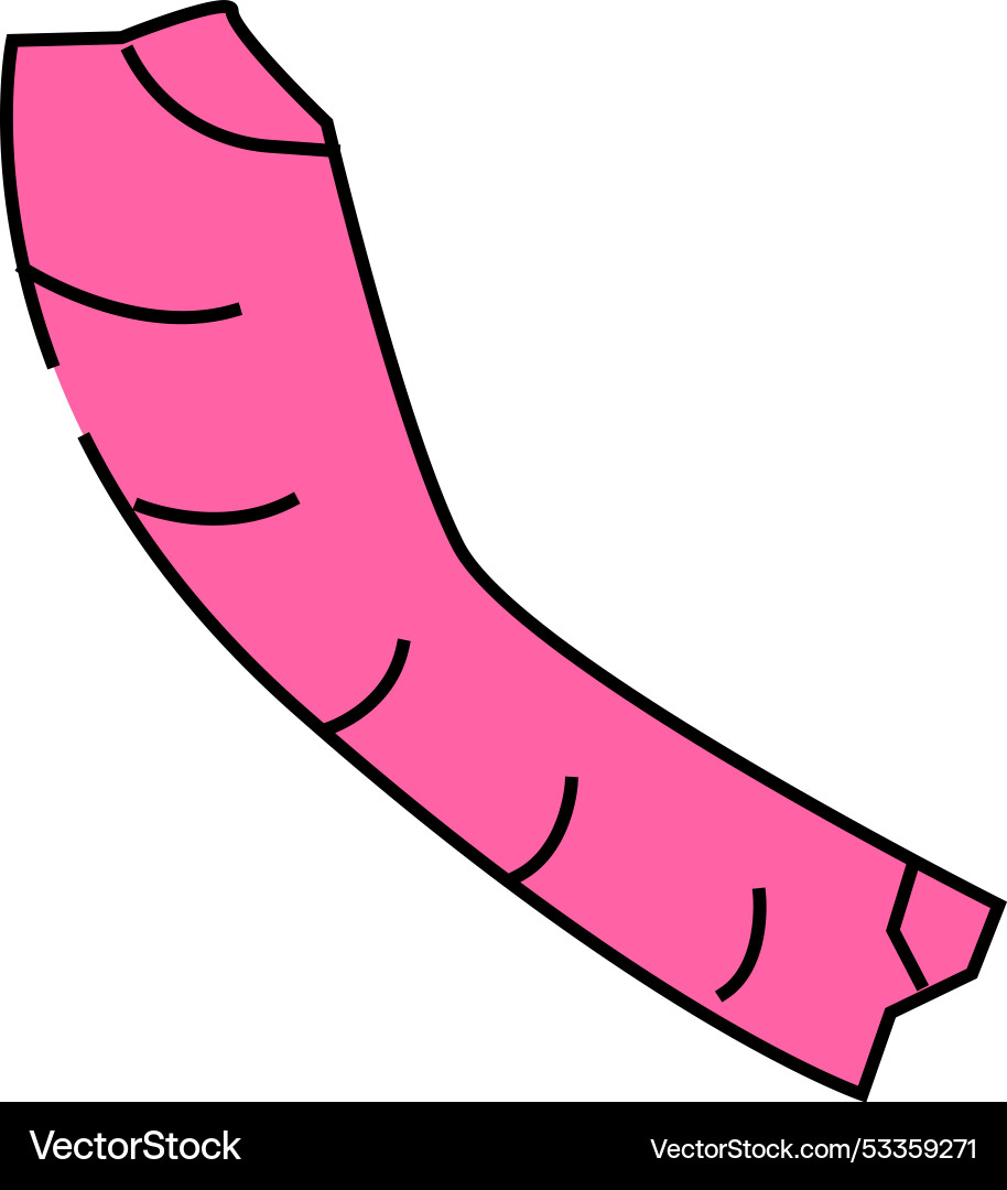 Broiler chicken neck icon color Royalty Free Vector Image