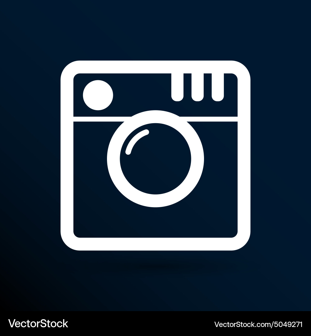 Hipster photo camera icon pictogram Royalty Free Vector