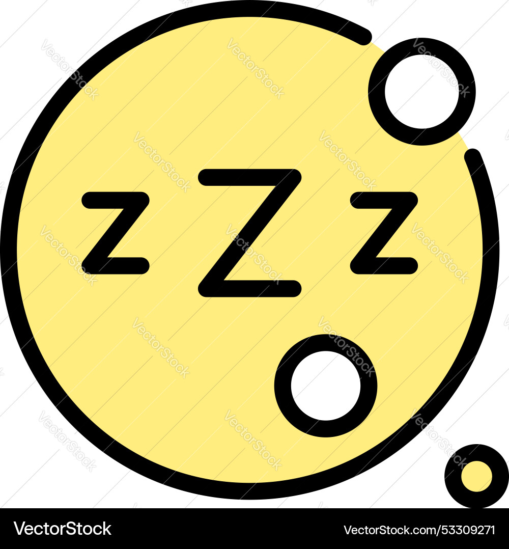 Night sleep icon insomnia problem earplug color Vector Image