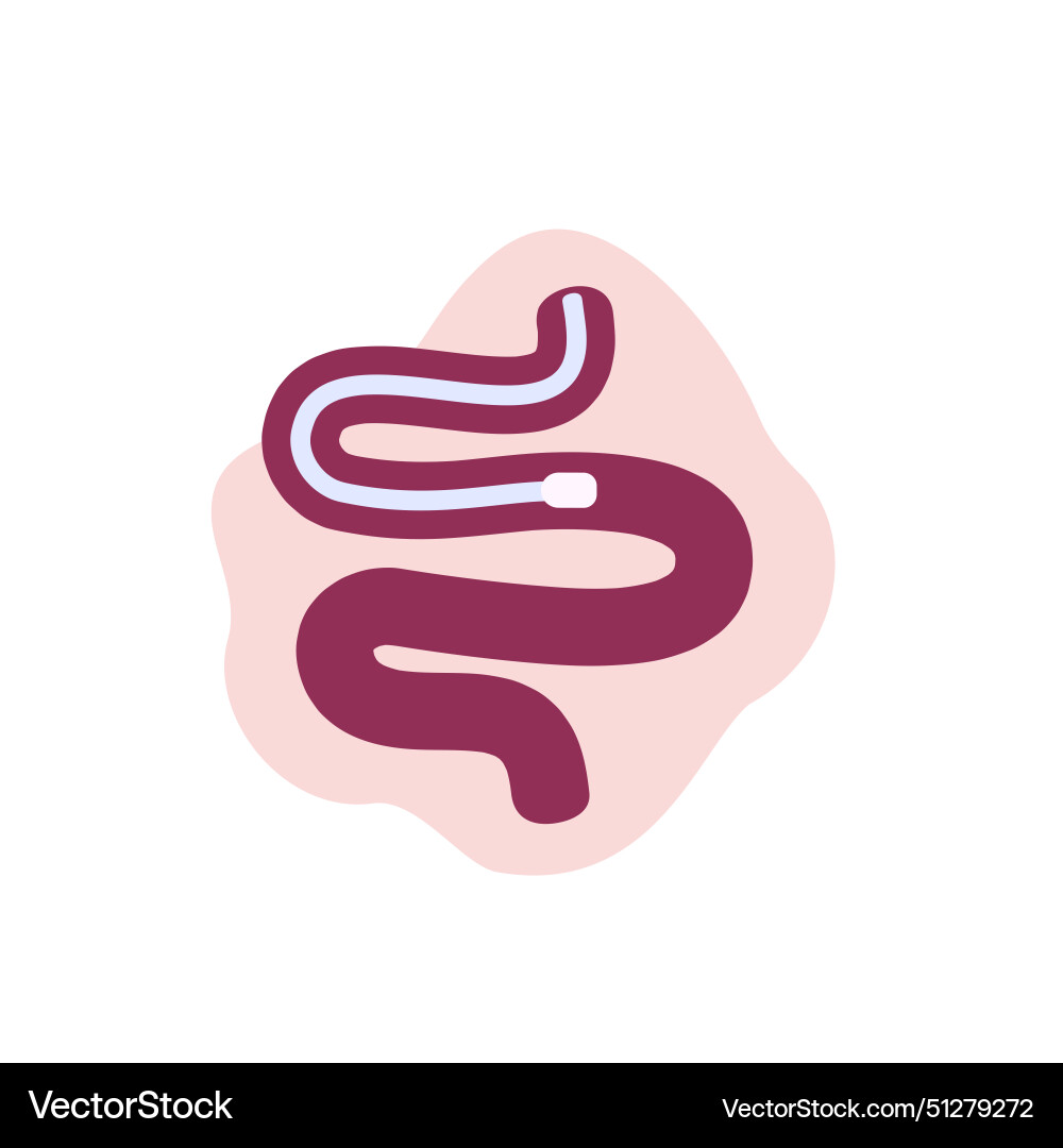 Endoscopy procedure icon in hand drawn style Vector Image