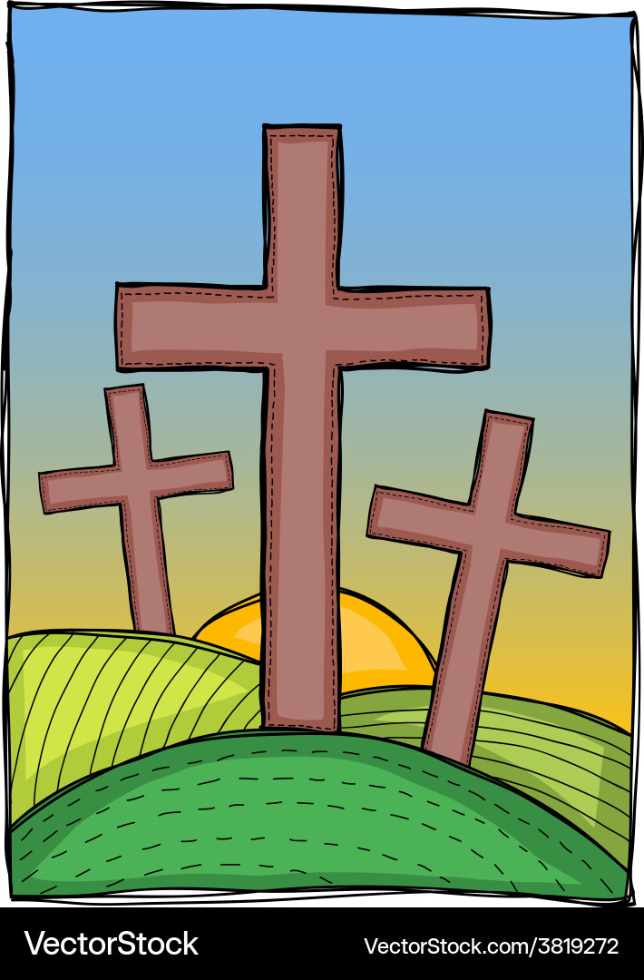 Religion - christian crosses Royalty Free Vector Image