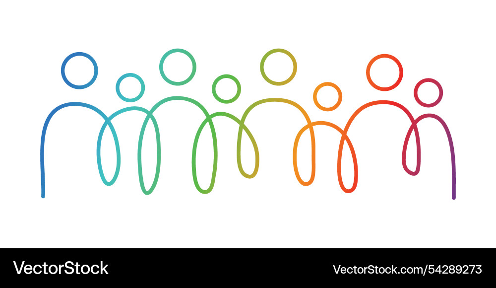Hand drawn inclusion and diversity colorful Vector Image