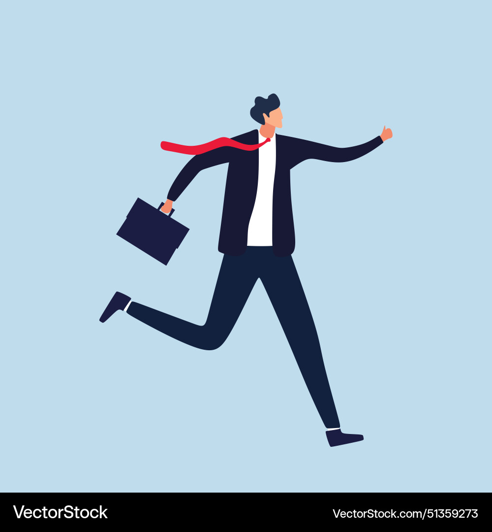 Running businessmen Royalty Free Vector Image - VectorStock