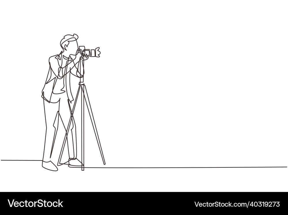 Single continuous line drawing professional Vector Image