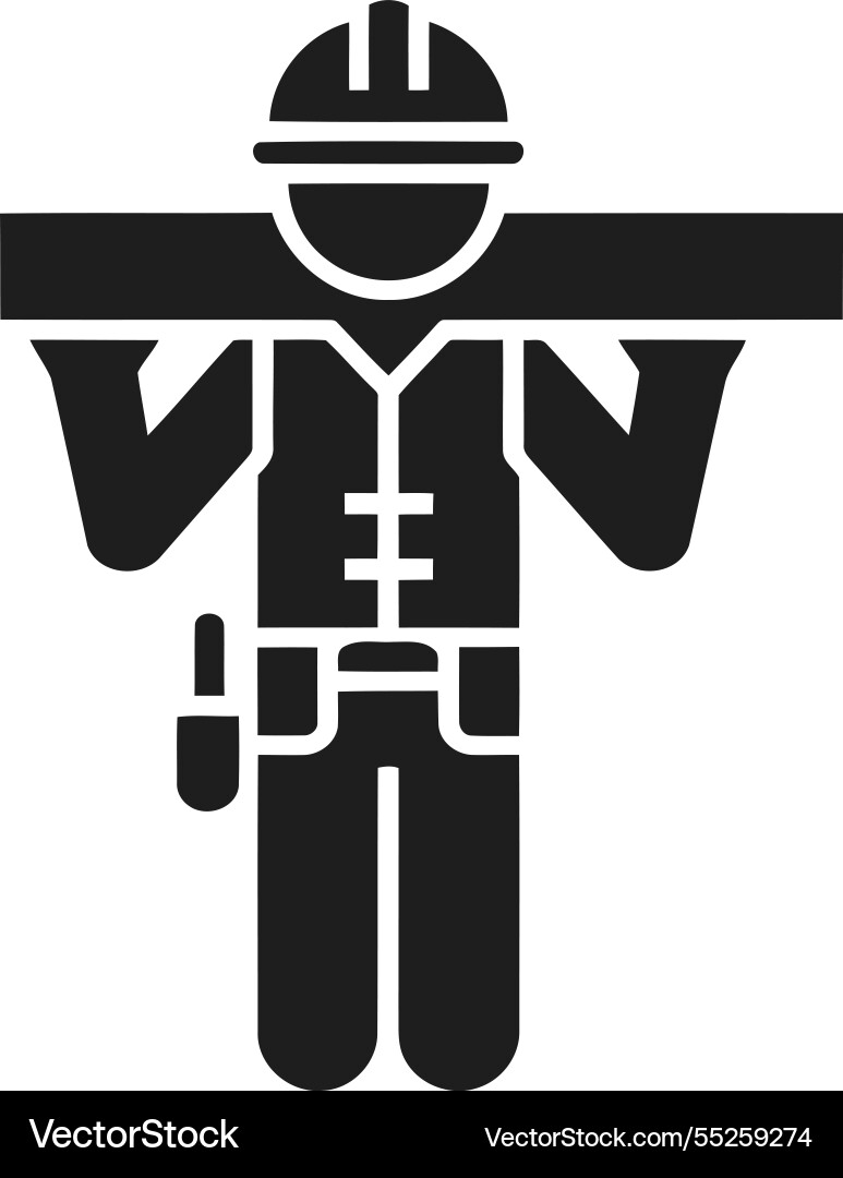 Construction worker icon Royalty Free Vector Image