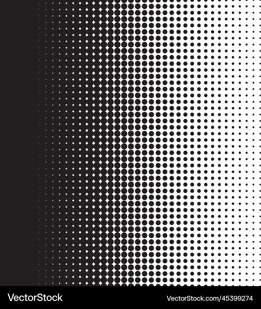 Halftone dots pattern gradient in format Vector Image
