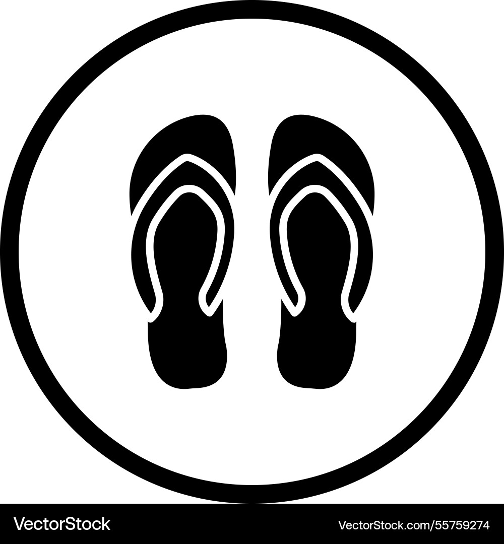 Slipper icon design Royalty Free Vector Image - VectorStock