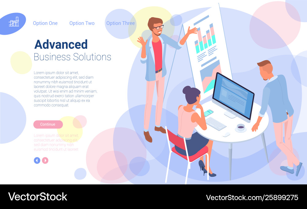 Business communication in office Royalty Free Vector Image