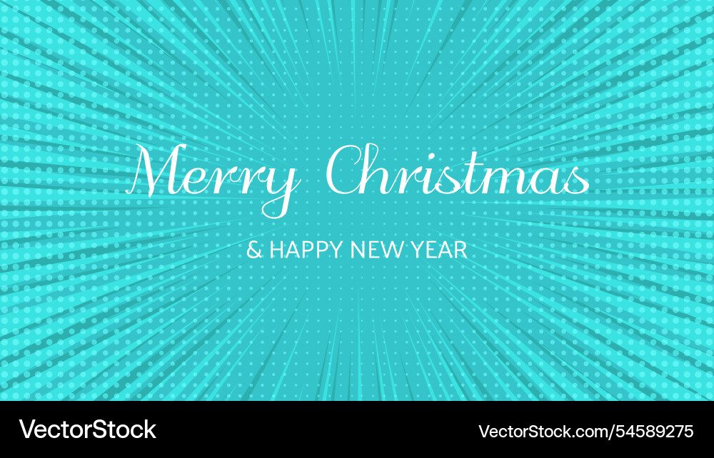 Merry christmas background in pop art style Vector Image