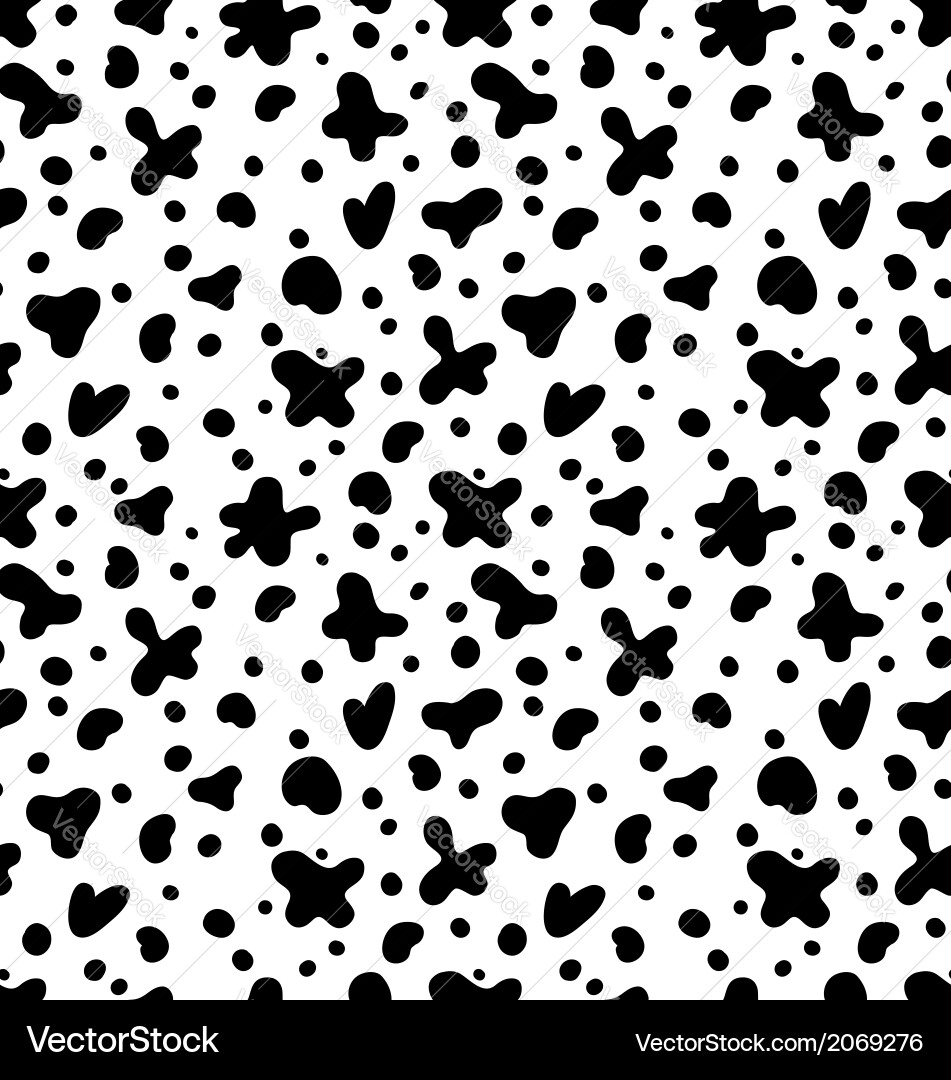 Black spots pattern Royalty Free Vector Image - VectorStock
