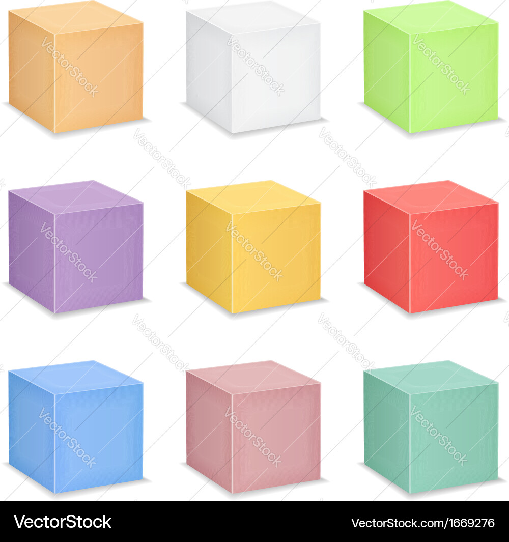 Cubes Royalty Free Vector Image - VectorStock
