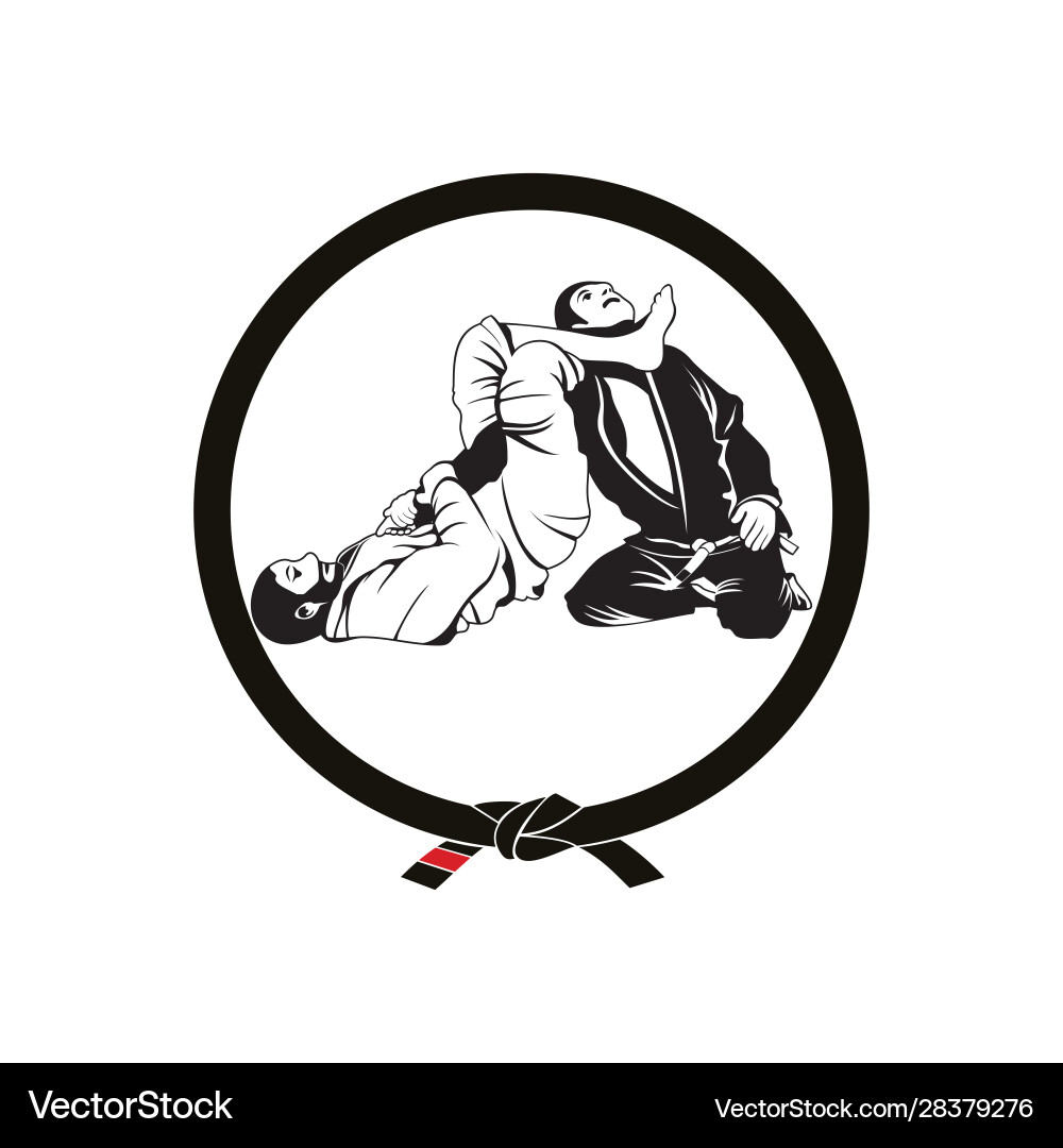 Jiu jitsu logo Royalty Free Vector Image - VectorStock