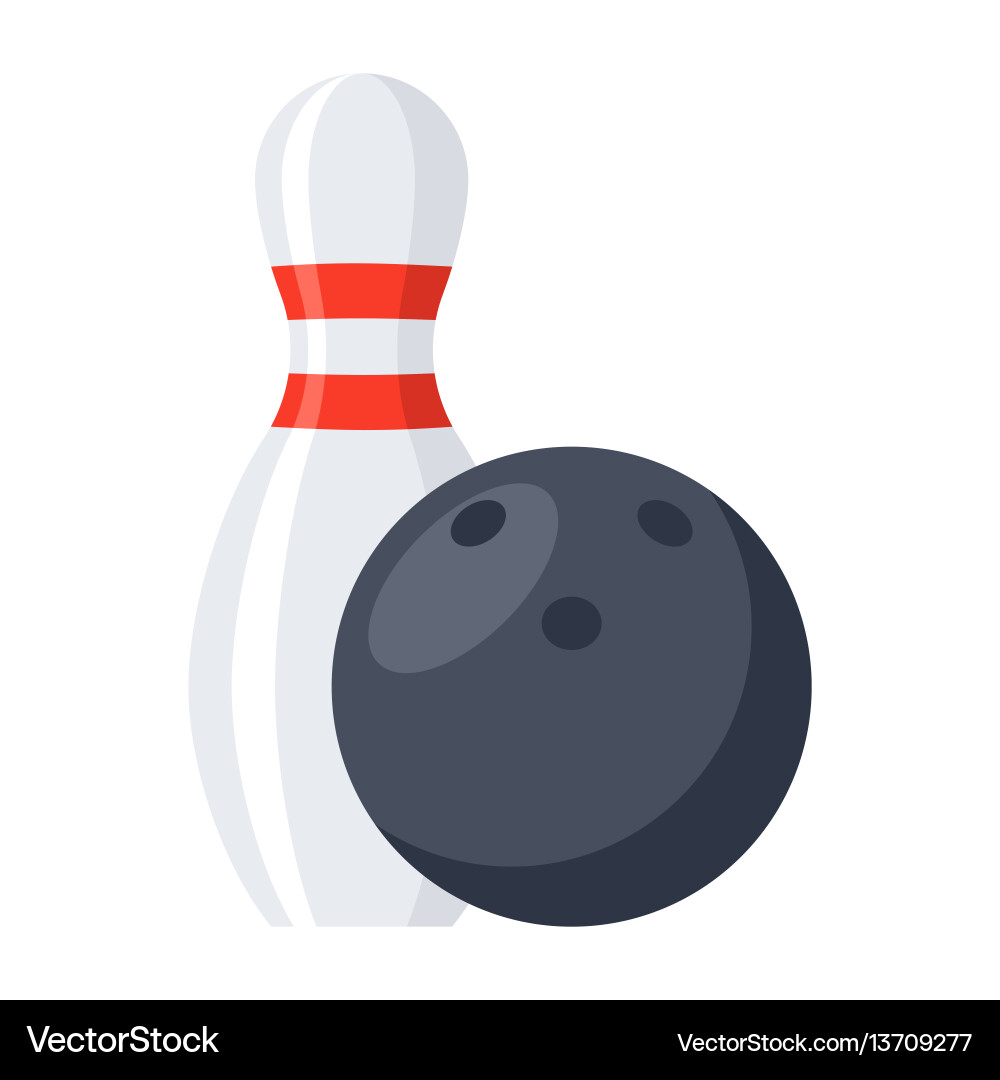 Bowling icon Royalty Free Vector Image - VectorStock