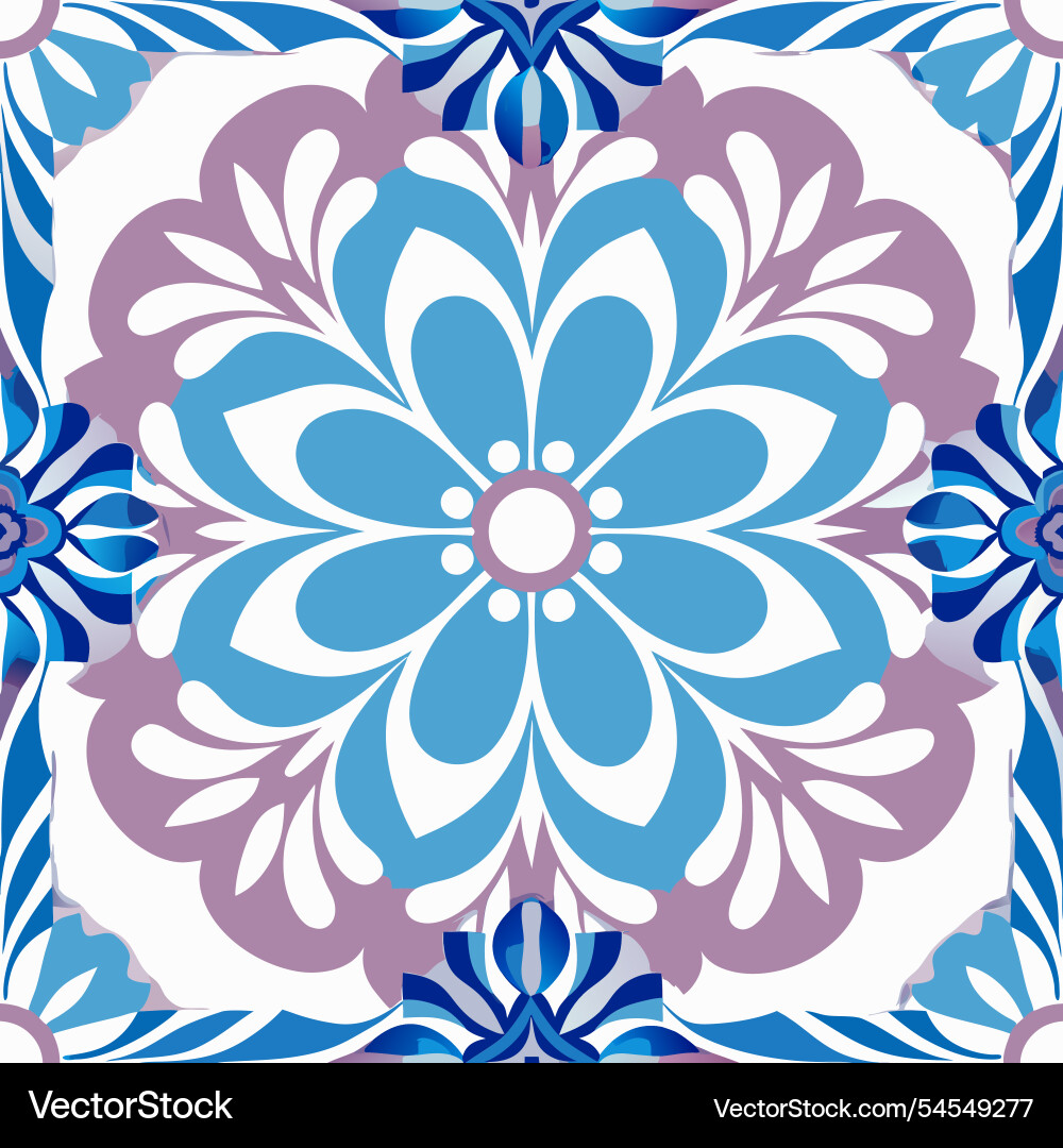 Flowers patten art silhouette image Royalty Free Vector