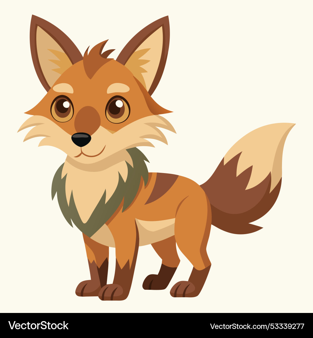 Print jackal clipart art featuring Royalty Free Vector Image