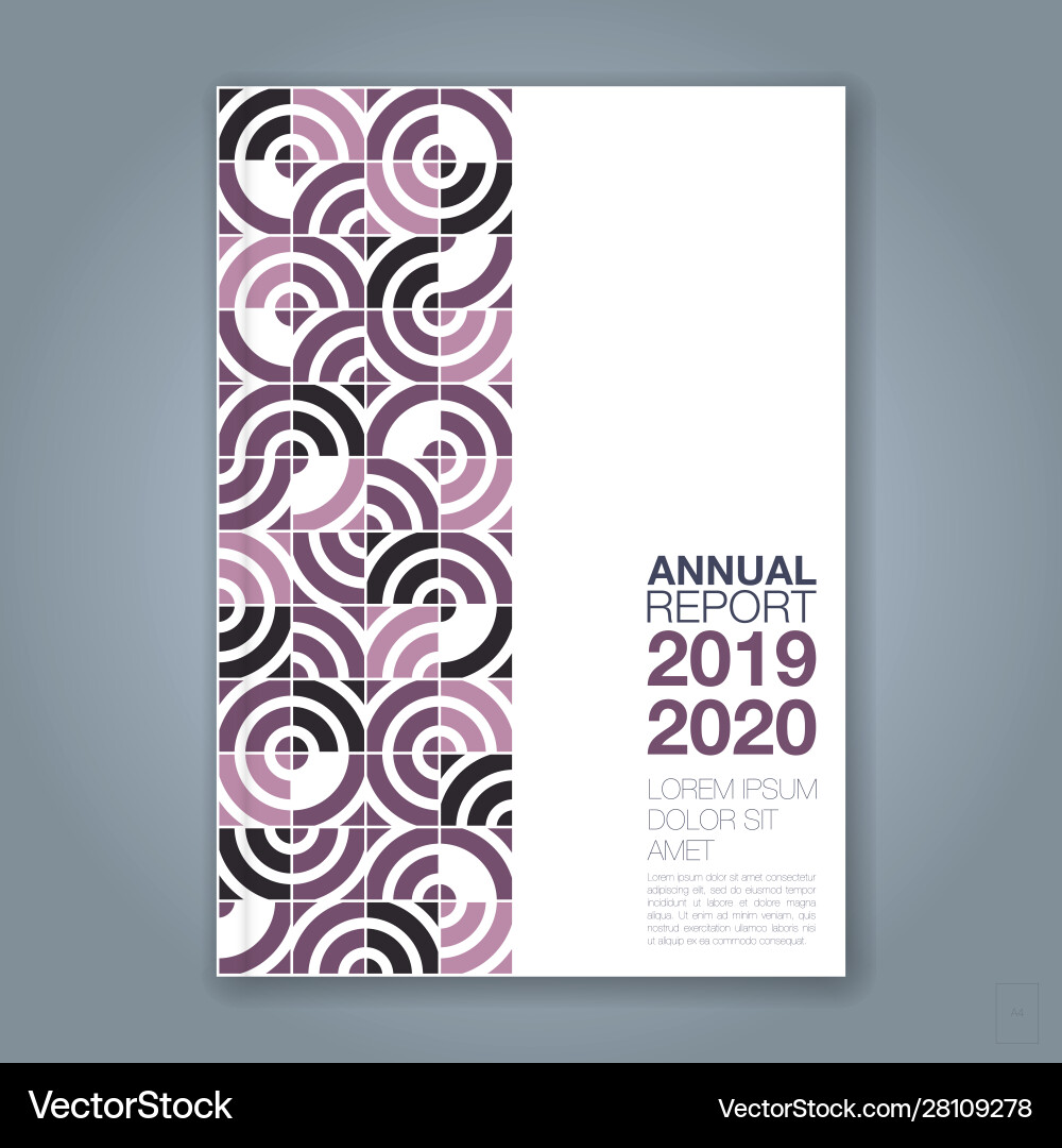 Cover annual report 1268 Royalty Free Vector Image