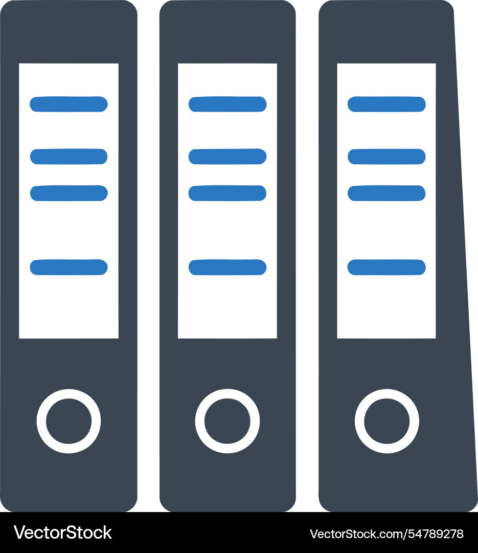 File organization icon Royalty Free Vector Image