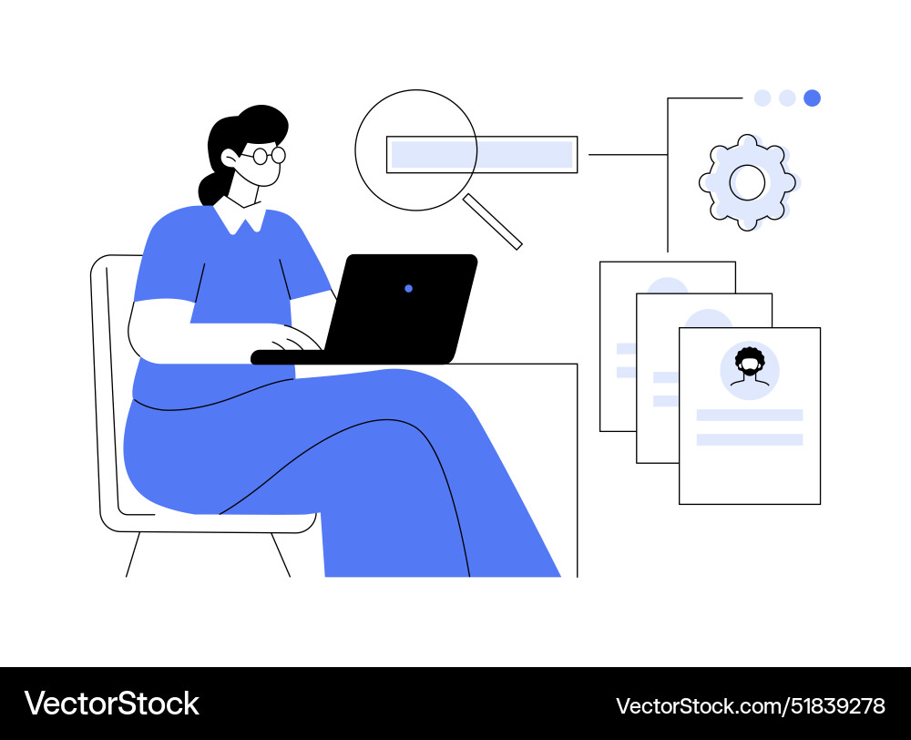 Talent search abstract concept Royalty Free Vector Image