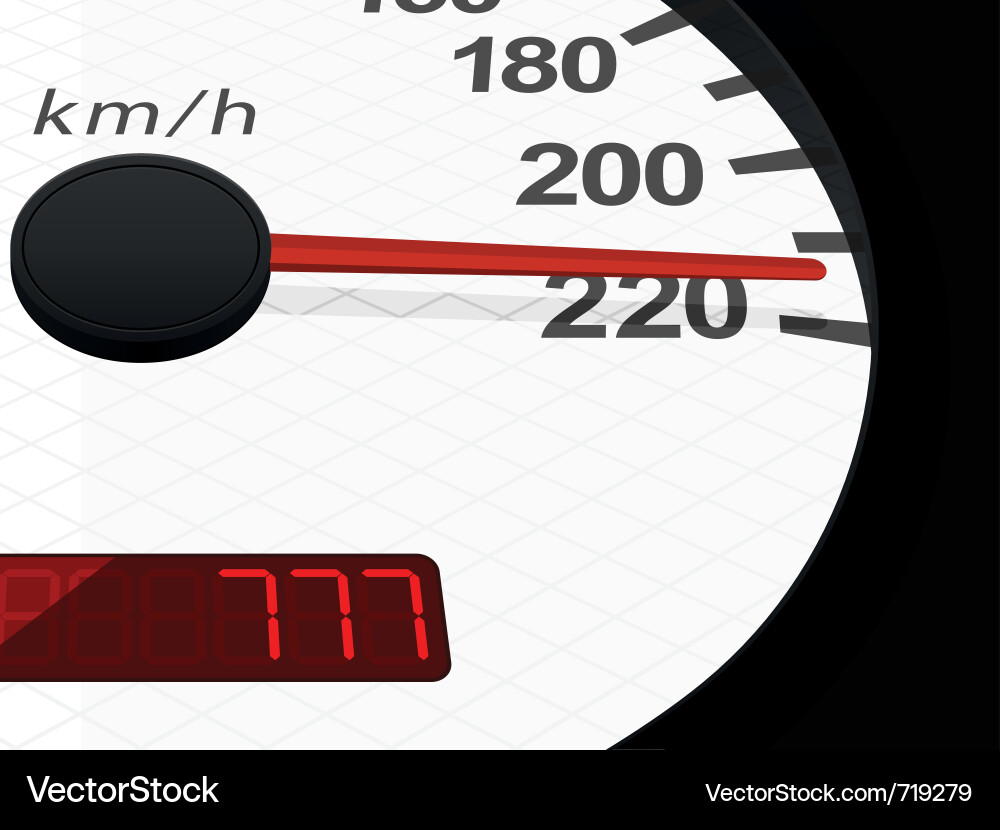Background with speedometer Royalty Free Vector Image