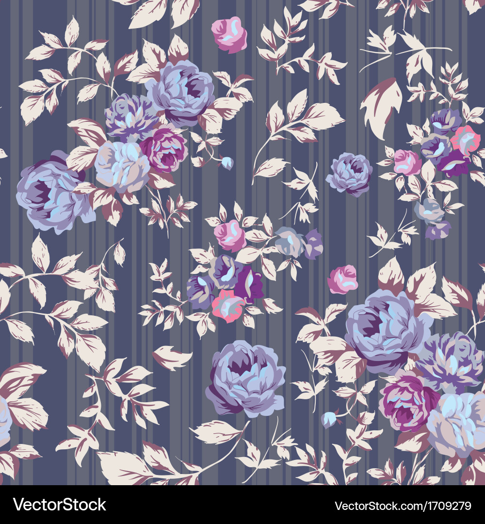 Shabby Rose Seamless Pattern Royalty Free Vector Image