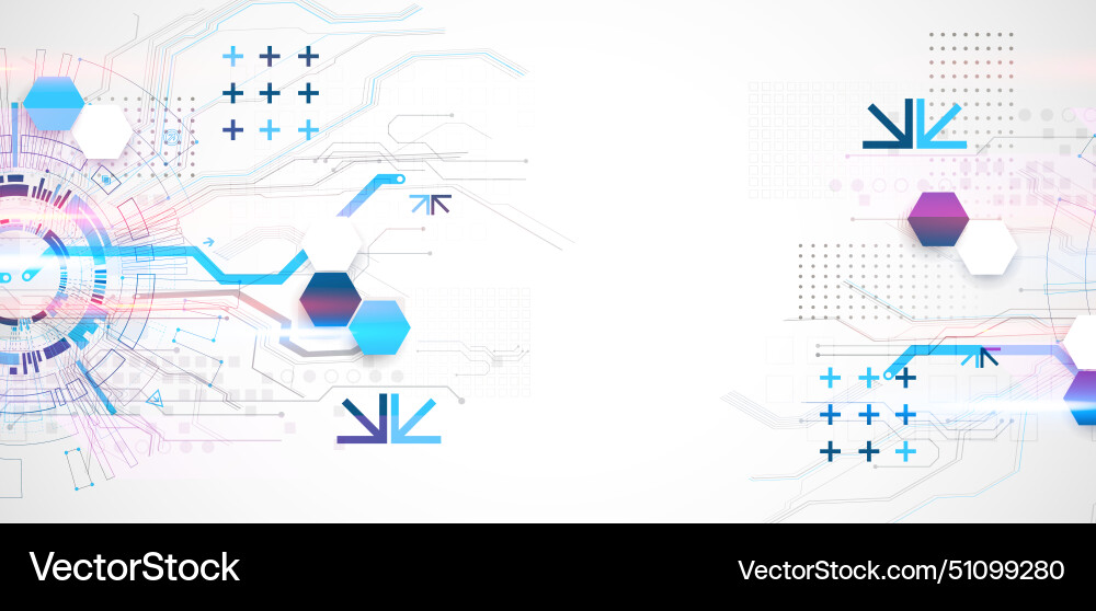 Abstract background on a technological theme Vector Image