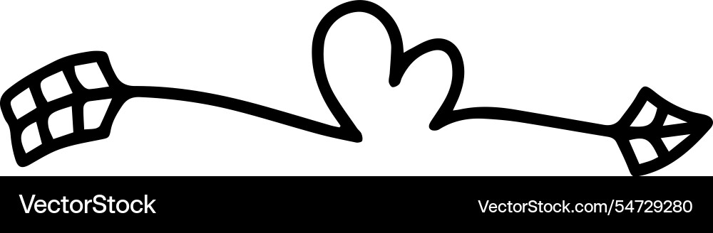 Cupid s arrow symbolizing love and passion Vector Image