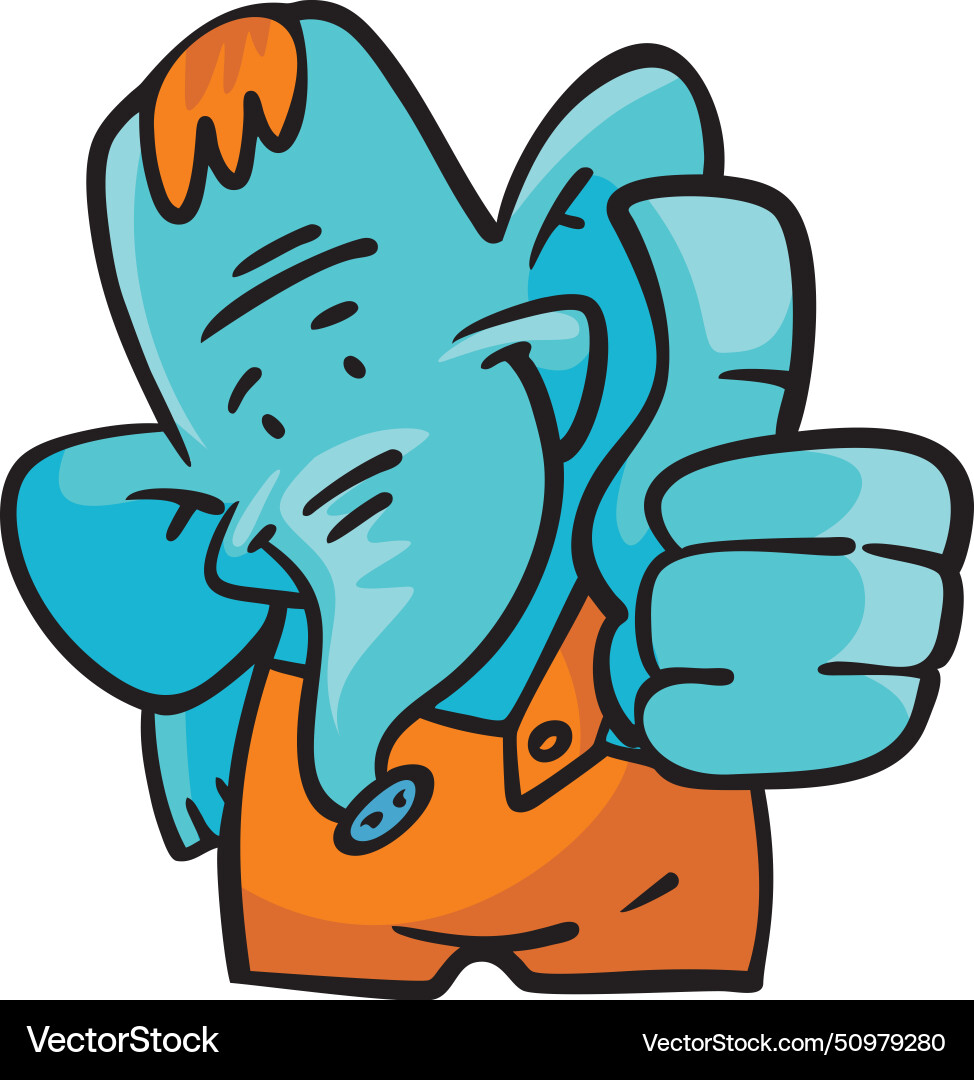 Funny elephant Royalty Free Vector Image - VectorStock