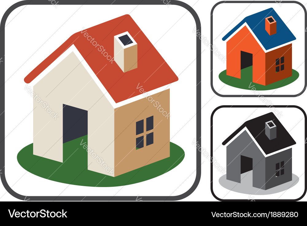 Home symbols Royalty Free Vector Image - VectorStock