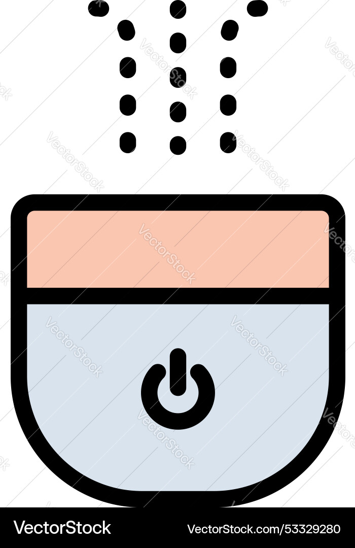 Humidifier device color icon electronic appliance Vector Image