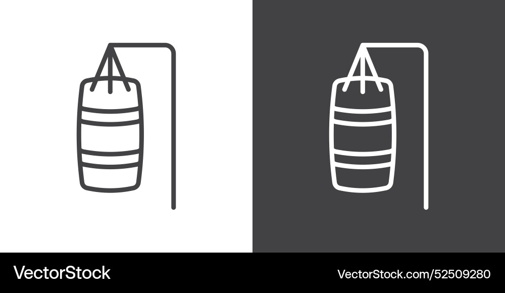 Punching bag icon Royalty Free Vector Image - VectorStock