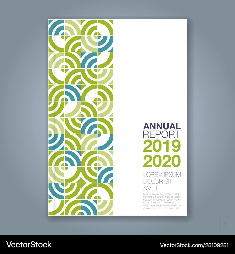 Cover annual report 1271 Royalty Free Vector Image