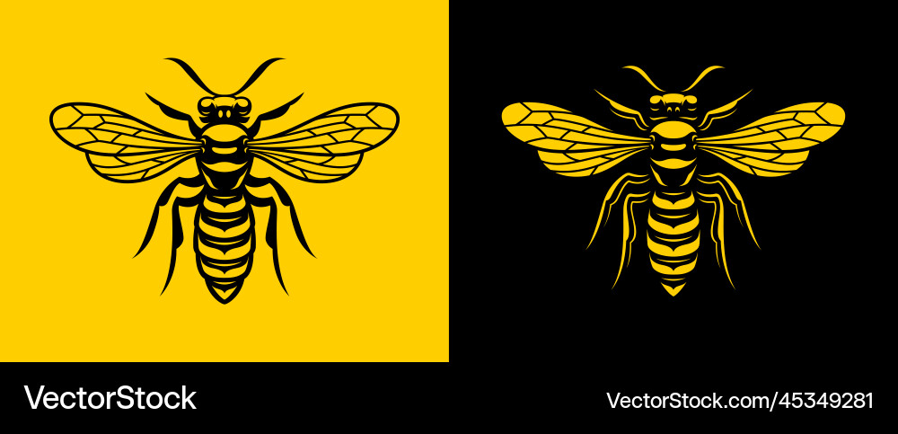 Wasp logo Royalty Free Vector Image - VectorStock