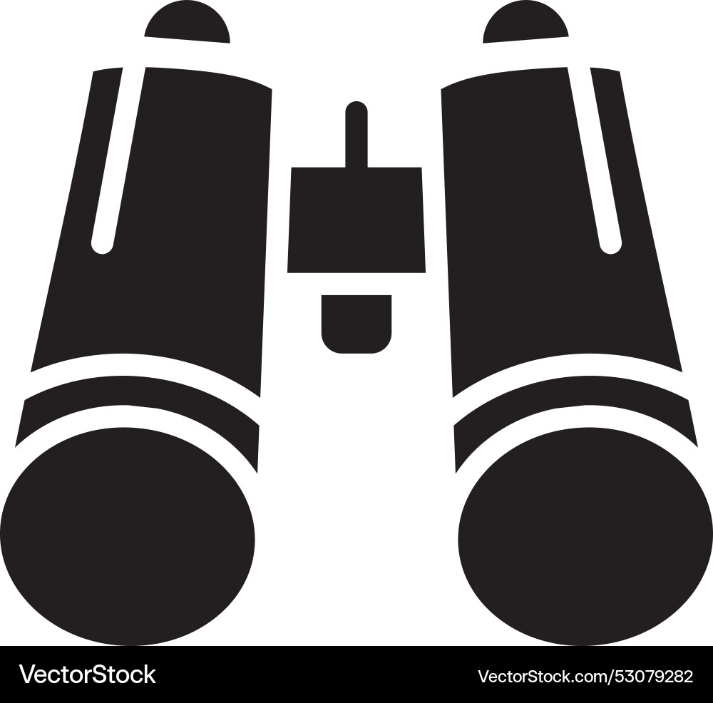Binocular logo icon design template isolated Vector Image