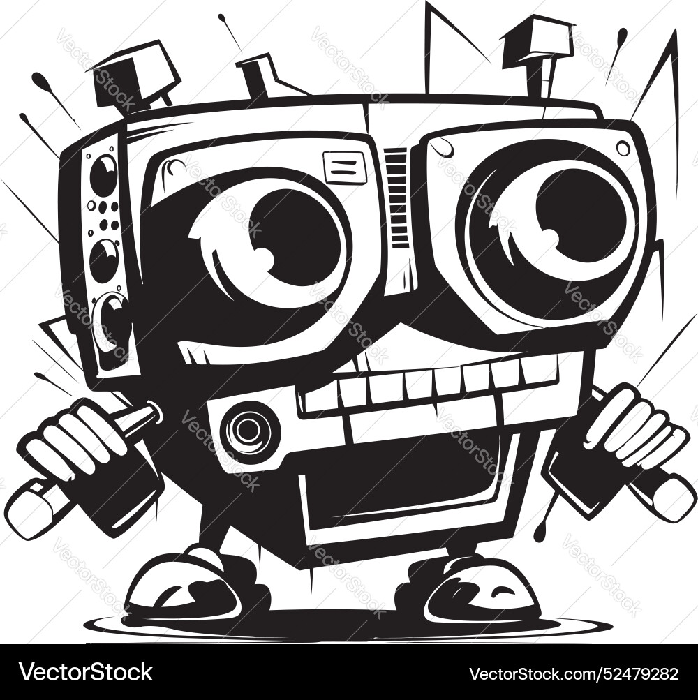 Funky frequencies black logo design soundwave Vector Image