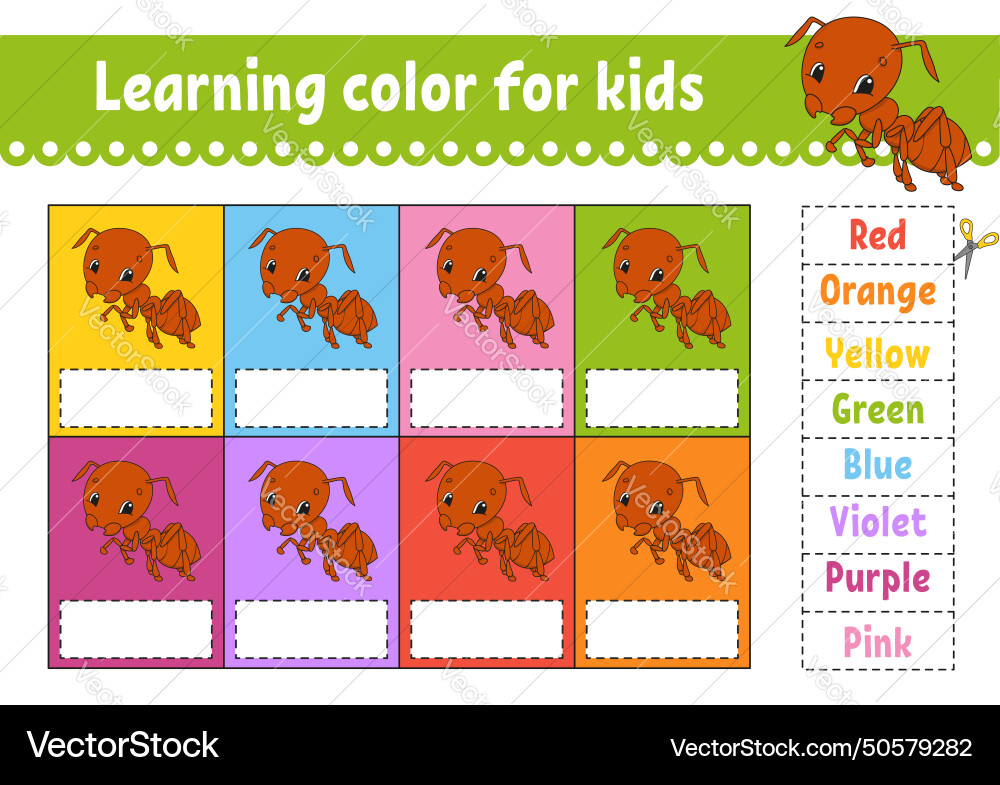 Learning color for kids education developing Vector Image