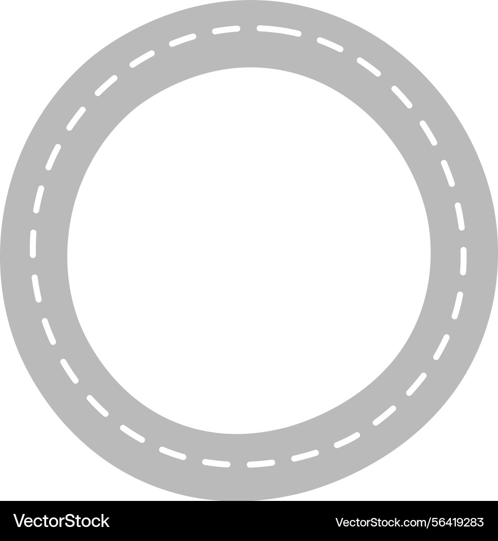 Circular road track frame Royalty Free Vector Image