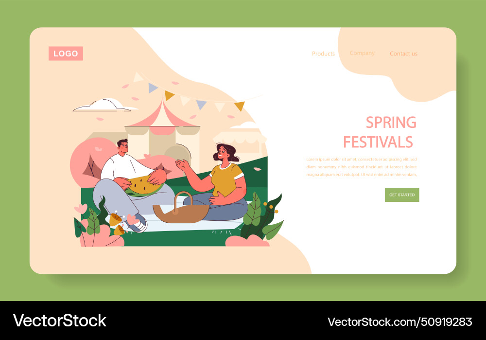 Spring festivals concept Royalty Free Vector Image