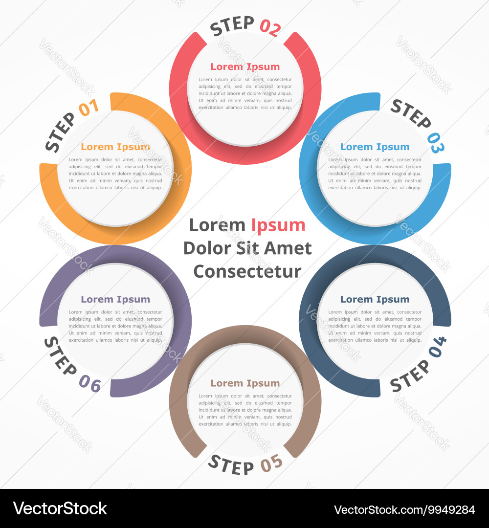 Circle diagram Royalty Free Vector Image - VectorStock