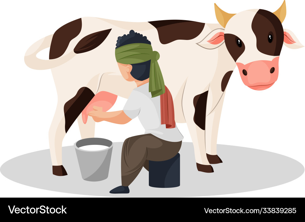 A milkman Royalty Free Vector Image - VectorStock
