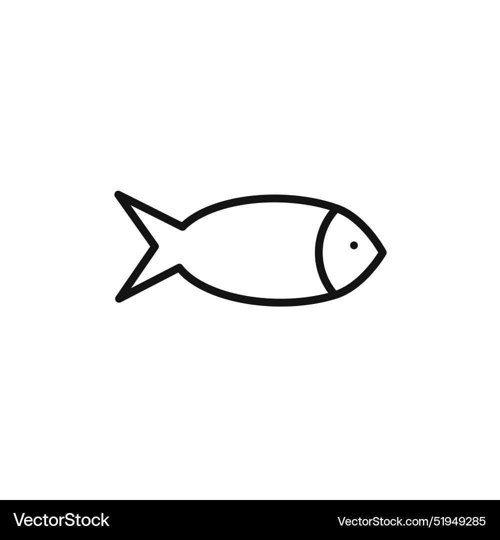 Bat ray fish logo sign outline Royalty Free Vector Image