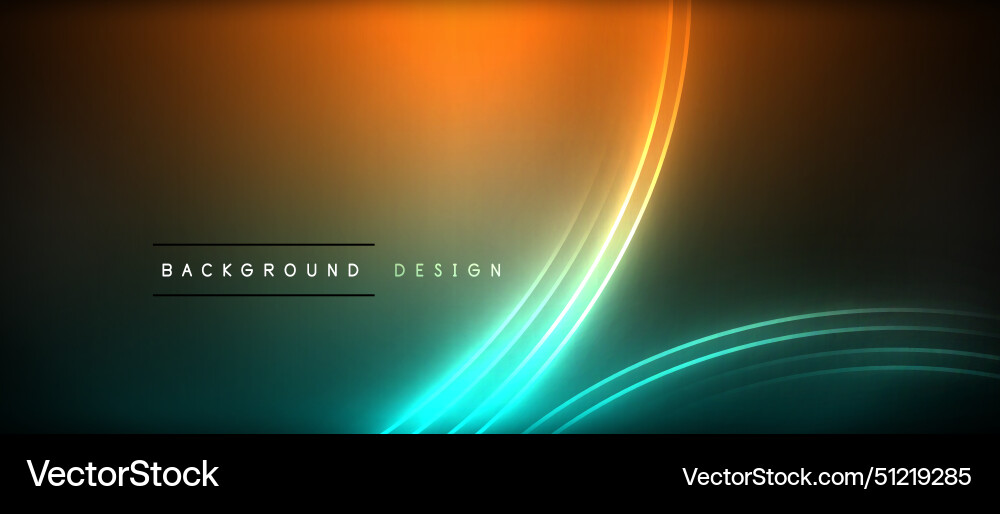 Electric blue wave cuts through dark background Vector Image