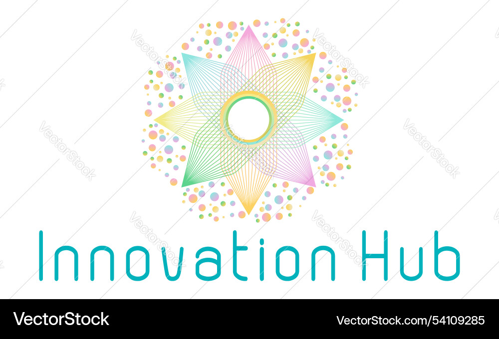 Innovative hub logo creative and original Vector Image