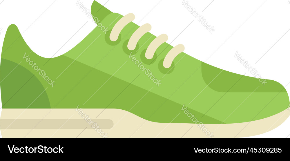 Sport shoe icon flat lifestyle Royalty Free Vector Image