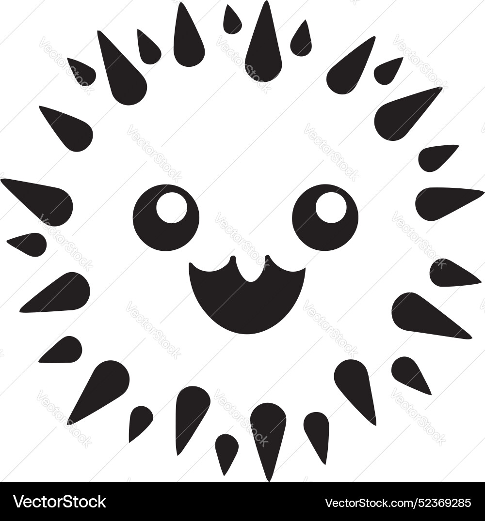 Whimsical viral flurry cute design radiant Vector Image