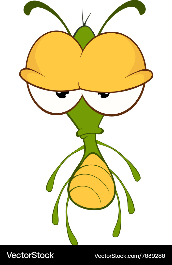 Funny firefly cartoon Royalty Free Vector Image