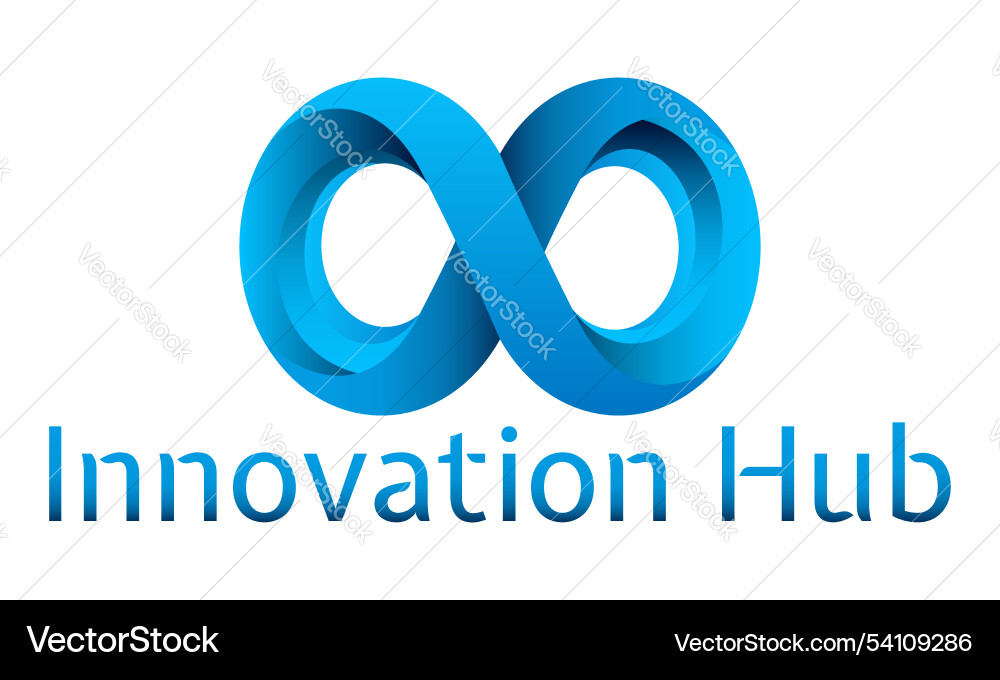 Innovatives Naben-Logo kreativ und originell Vektorbild