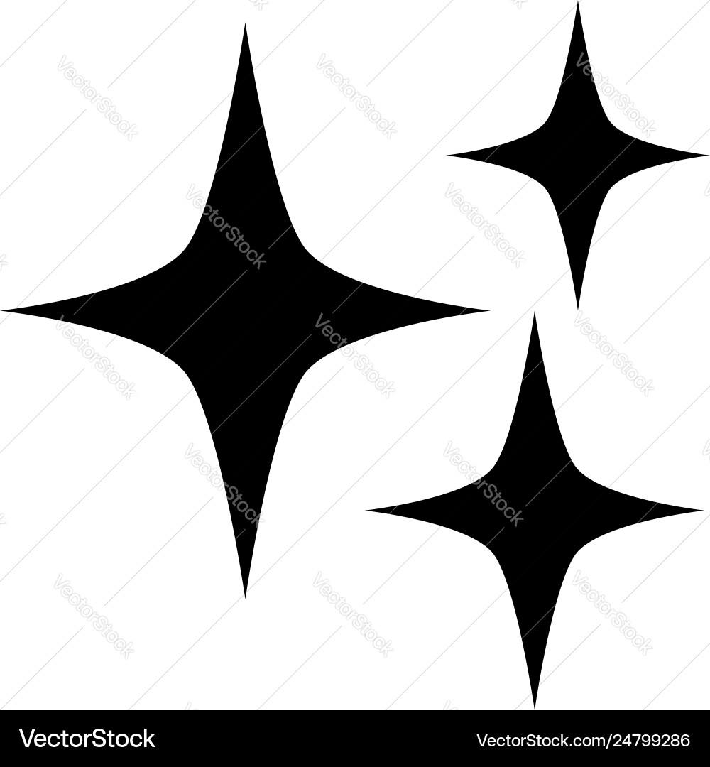 Magic sparks or spell flat icon Royalty Free Vector Image