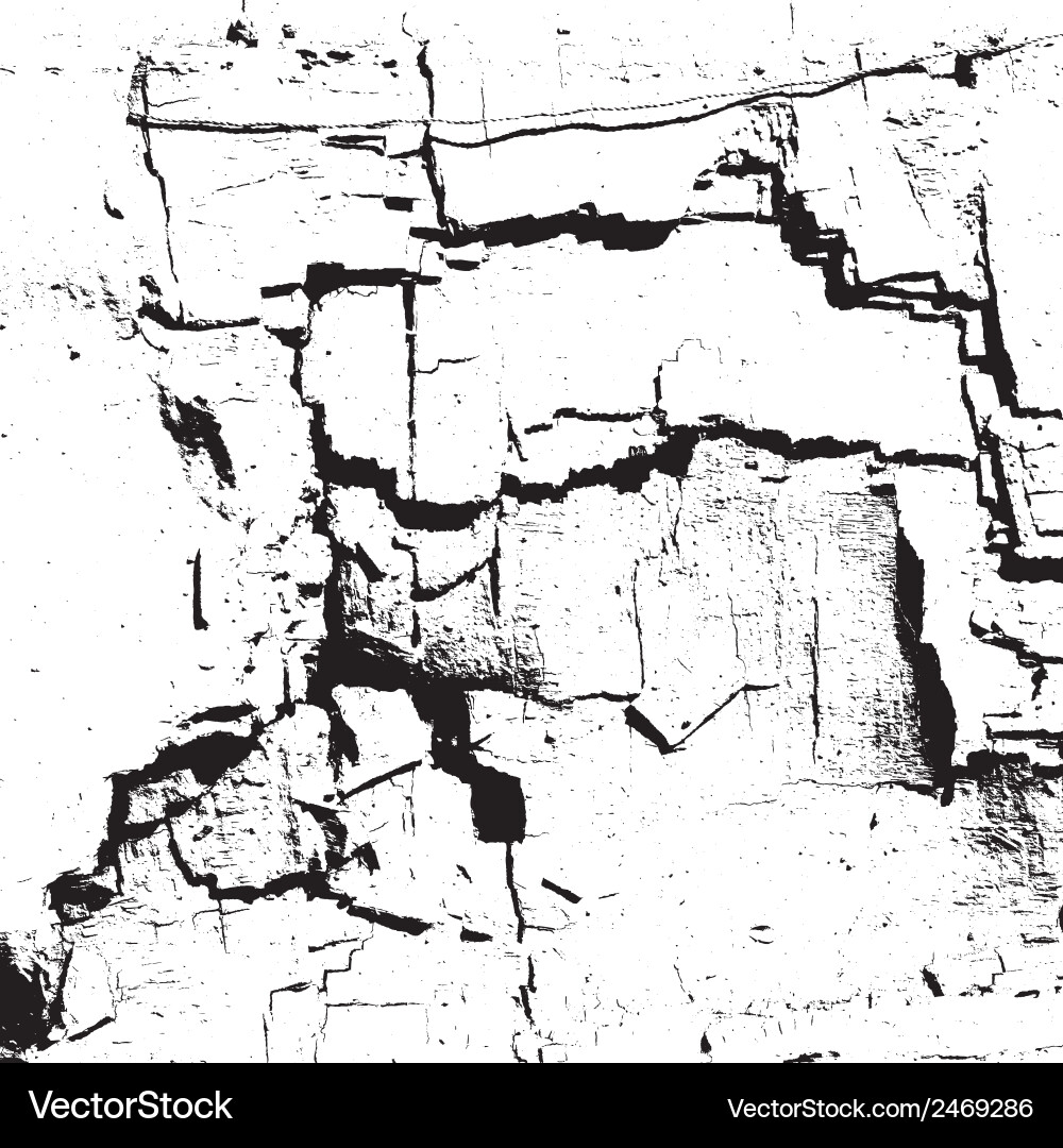 White damaged wall Royalty Free Vector Image - VectorStock