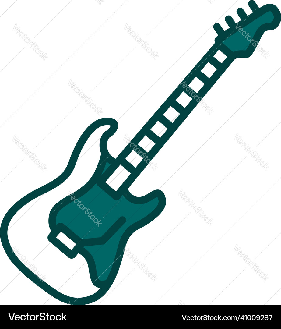 Electric guitar icon Royalty Free Vector Image