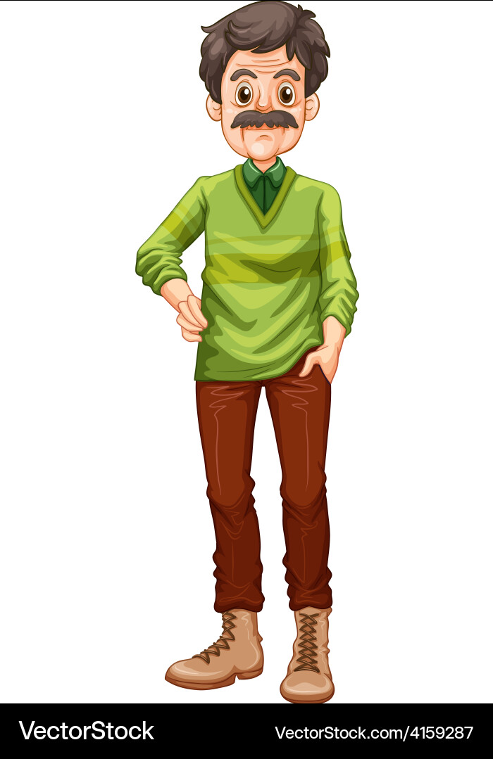 Old man Royalty Free Vector Image - VectorStock